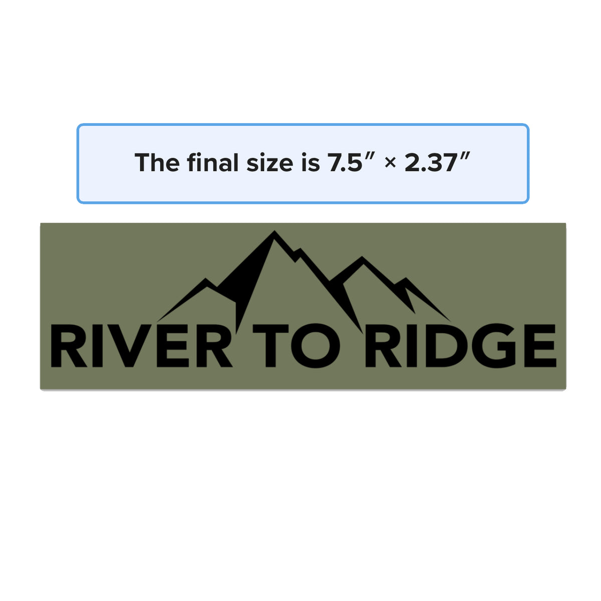 River to Ridge Logo Stickers, FREE Shipping – River to Ridge Clothing LLC