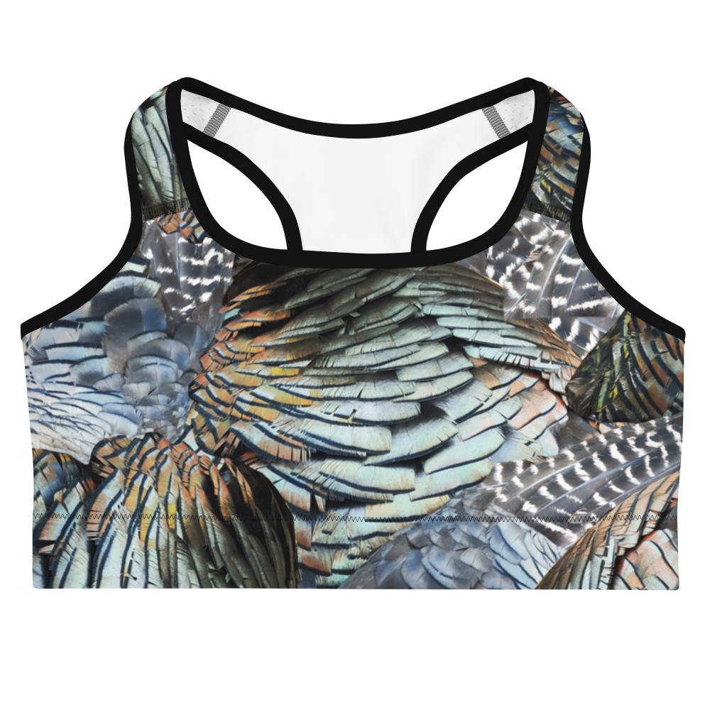 Sports Bra, Turkey Feather, UPF 50, Non-Toxic – River to Ridge Clothing LLC
