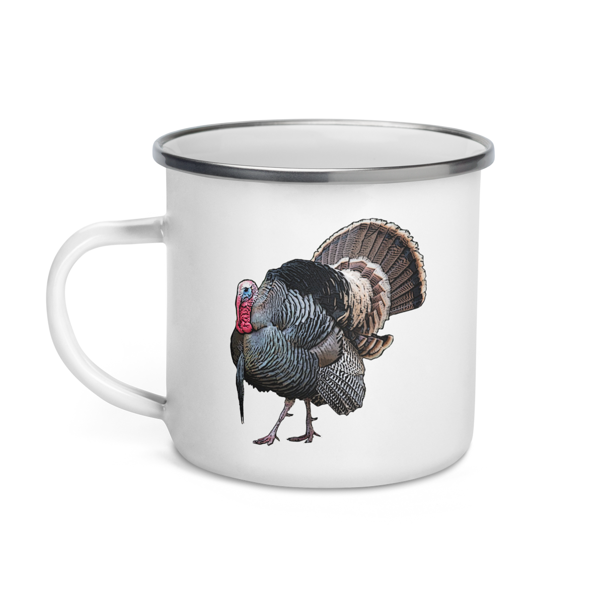 Enamel Camping Mug, Turkey Logo, 12 oz – River to Ridge Clothing LLC